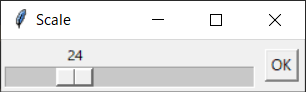 これはtkinter.Scaleです。